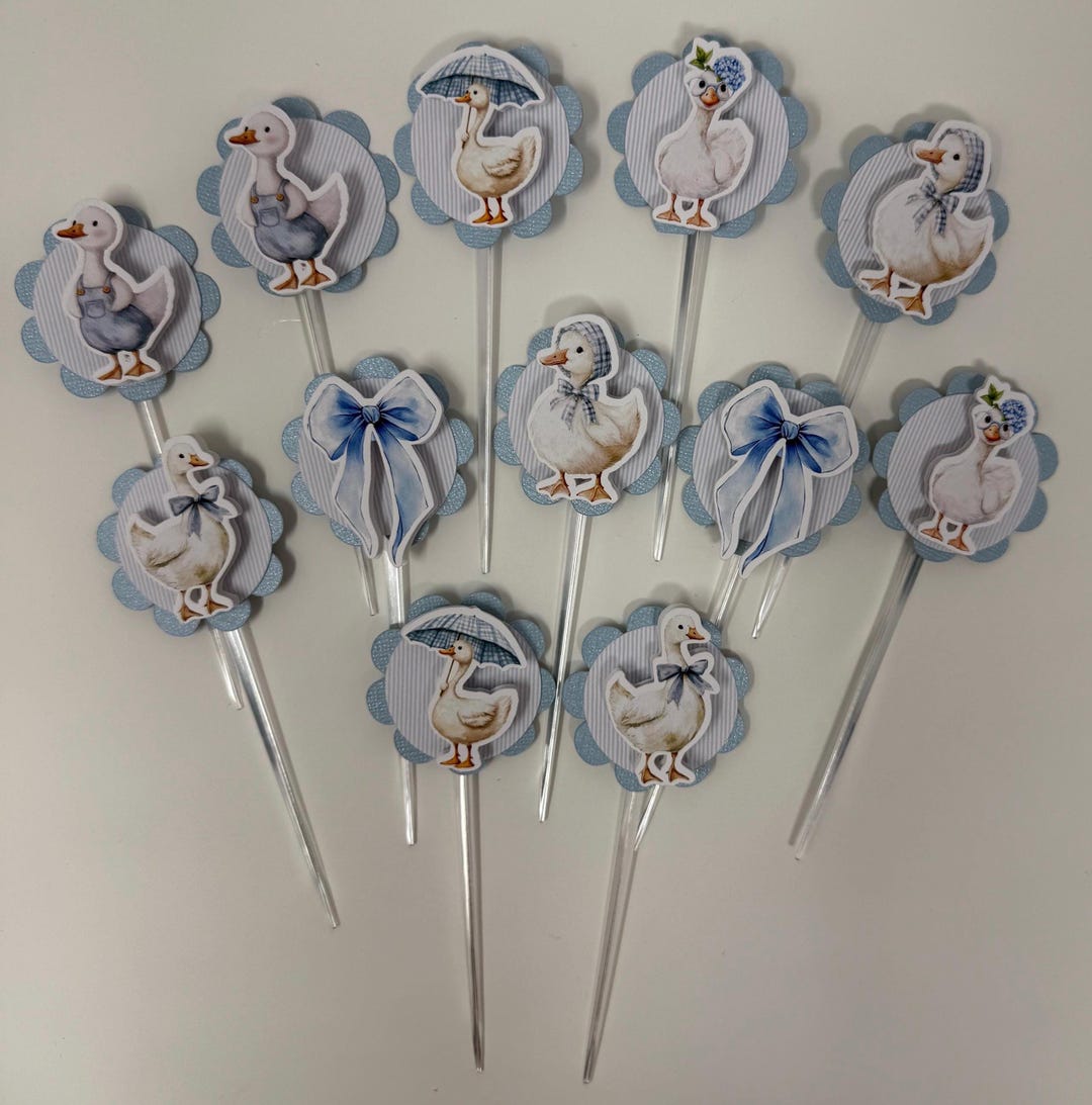 Silly Goose Cupcake Toppers: Birthday Party Decorations - Set of 12 - Etsy