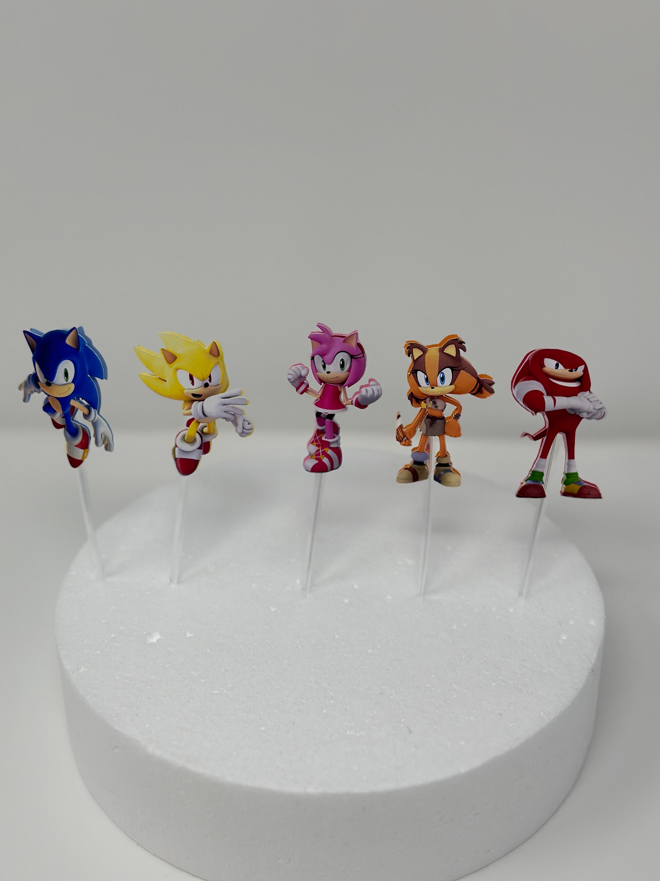 Sonic Cupcake Topper SET OF 12 - Etsy