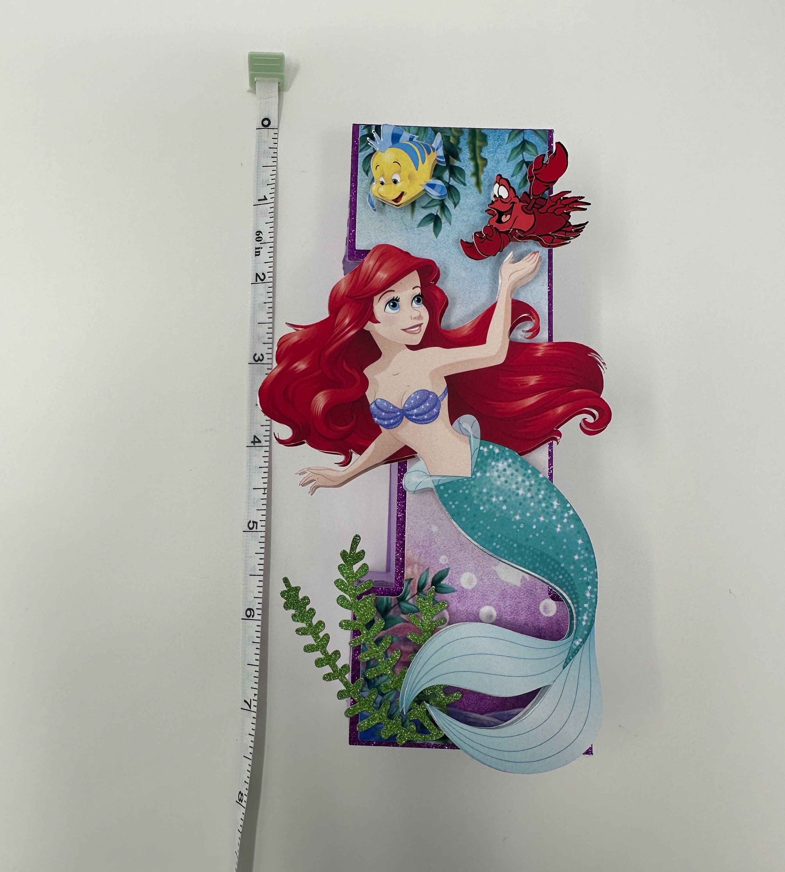 Little Mermaid 3D Number Little Mermaid Centerpiece Ariel Centerpiece ...
