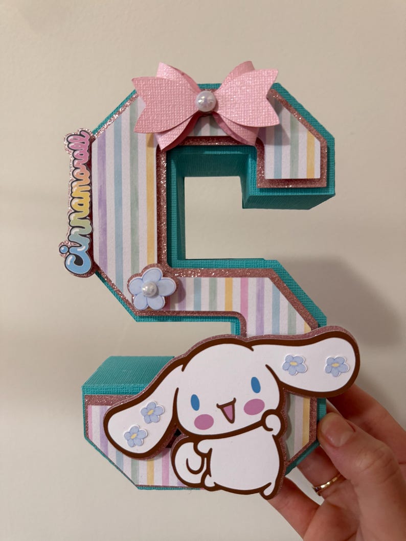 Cinnamoroll 3D Letter/number - Cinnamoroll Party Decor - Cinnamoroll ...