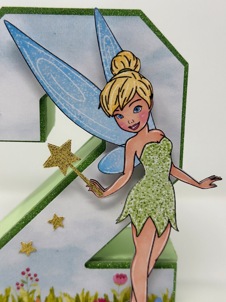 Tinker Bell 3D Number Centerpiece: Birthday Party Decor - Etsy