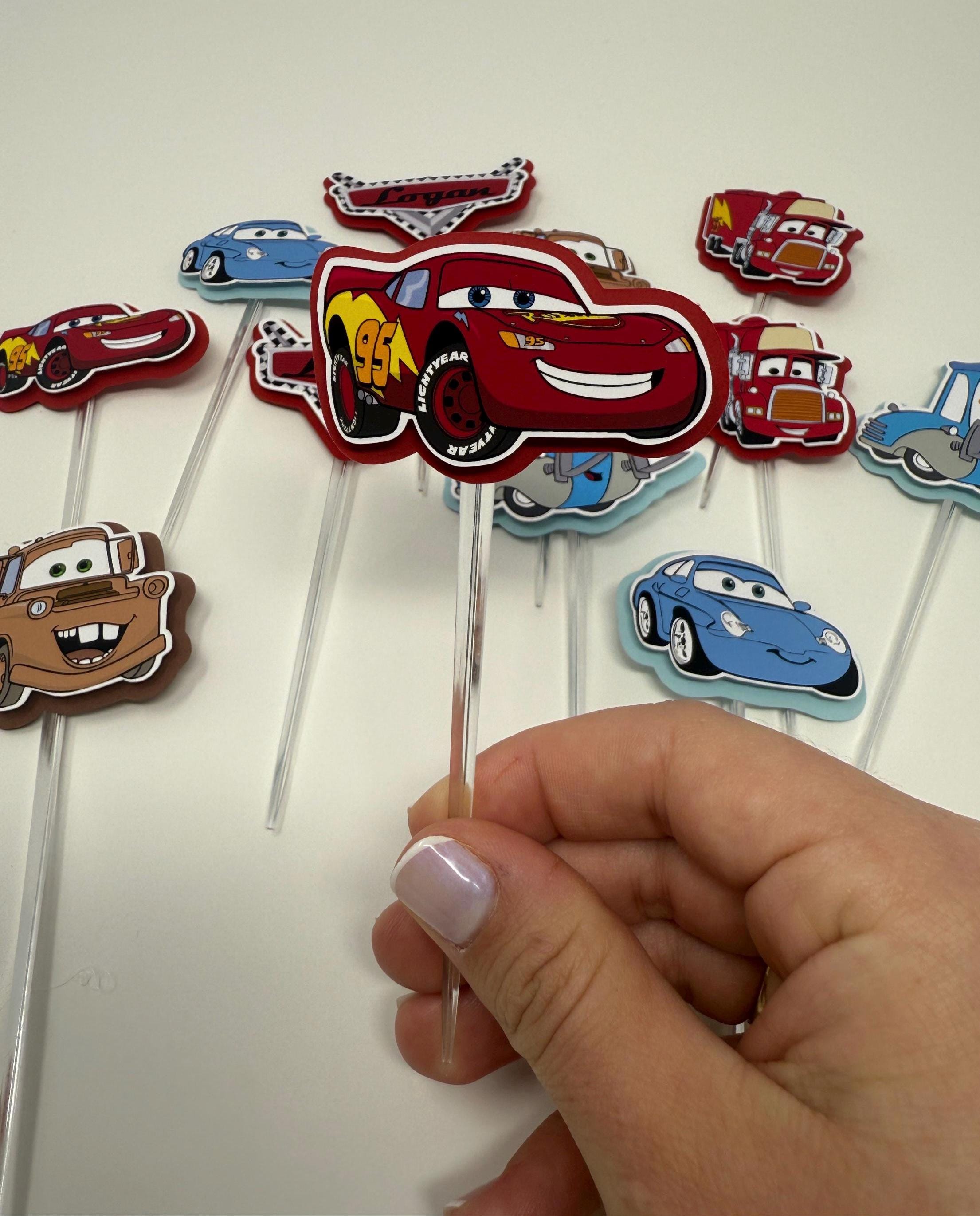 Mcqueen Cars Cupcake Toppers: Birthday Party Decorations (set of 12 - Etsy