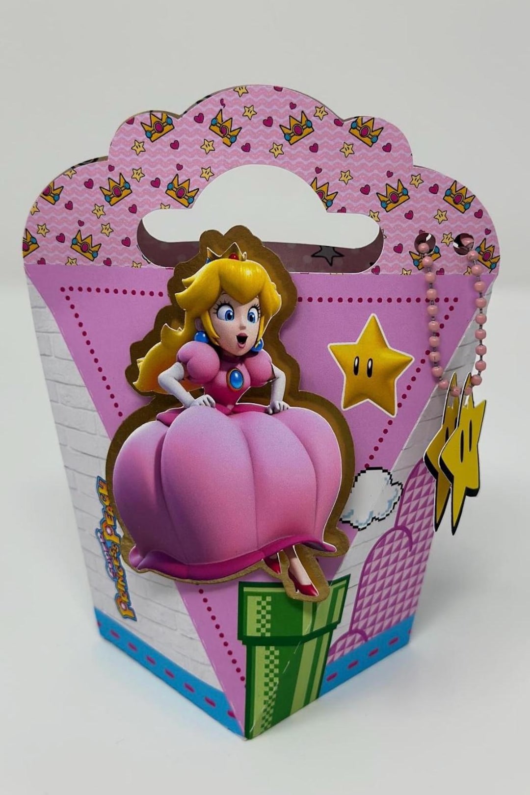 Princess Peach Favor Box Princess Peach Birthday Princess Peach Party ...