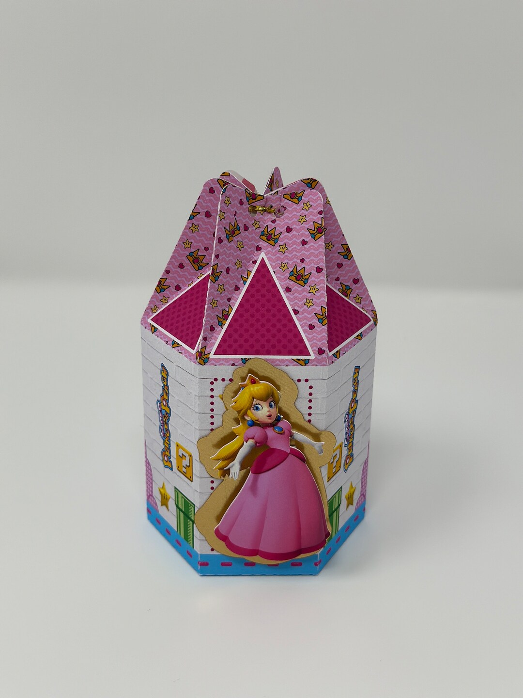 Princess Peach Favor Box Princess Peach Birthday Princess Peach Party ...