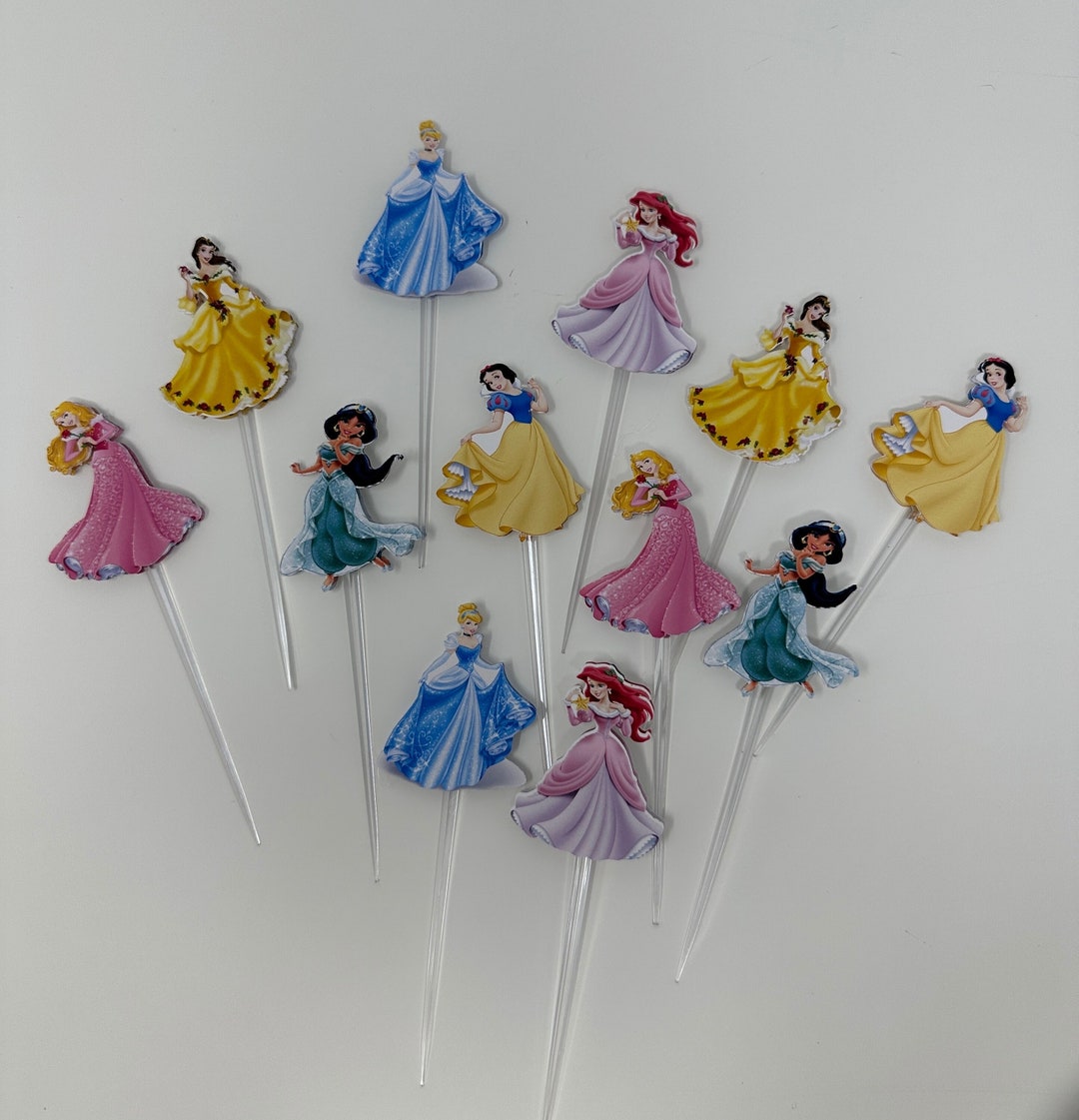 Princess Cupcake Topper (SET OF 12) Disney Party Disney Princess ...