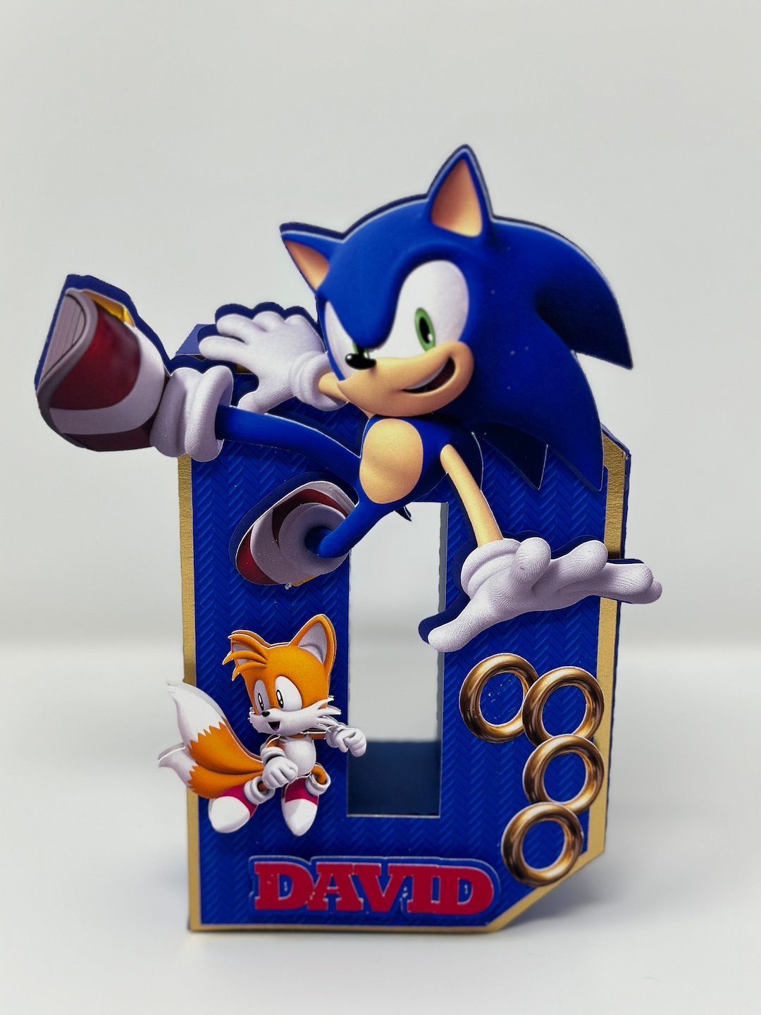 Sonic 3D Letter Sonic Centerpiece Sonic Letter Sonic 3D Number Sonic ...