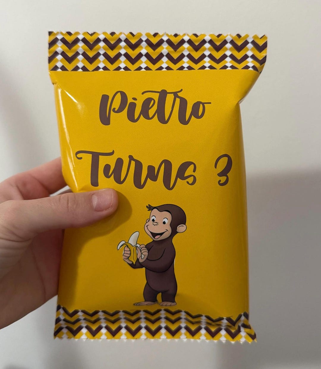 Curious George Chip Bags FILLED - Curious George Party - Curious George ...
