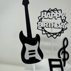 Rock and Roll Cake Topper Rock N Roll Topper Rock Party Decor Rock ...