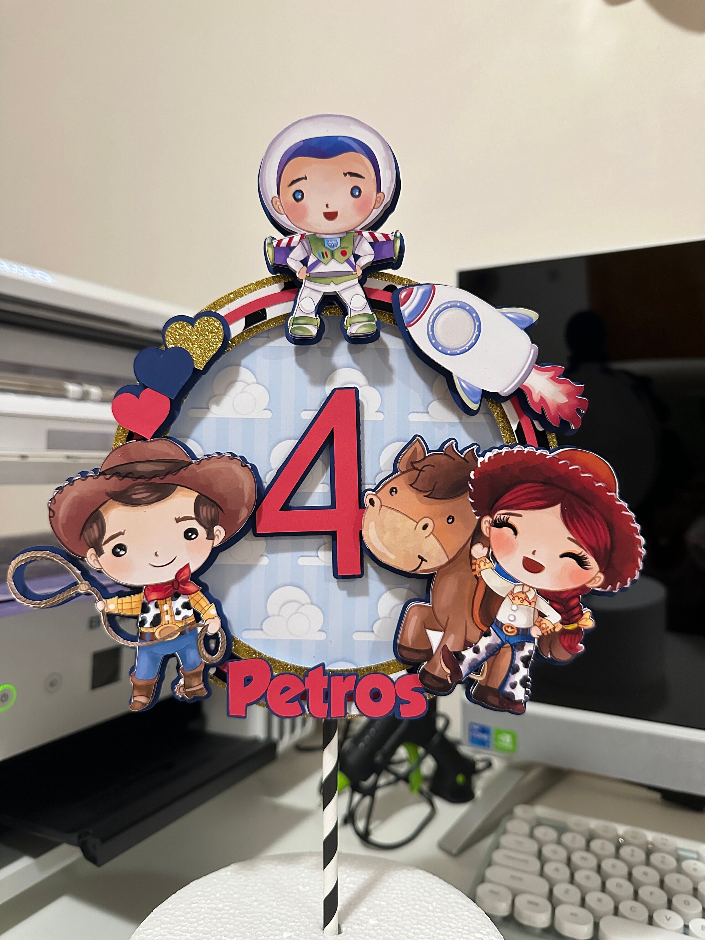 Toy Story Cake Topper Woody and Buzz Cake Topper Toy Story Birthday ...