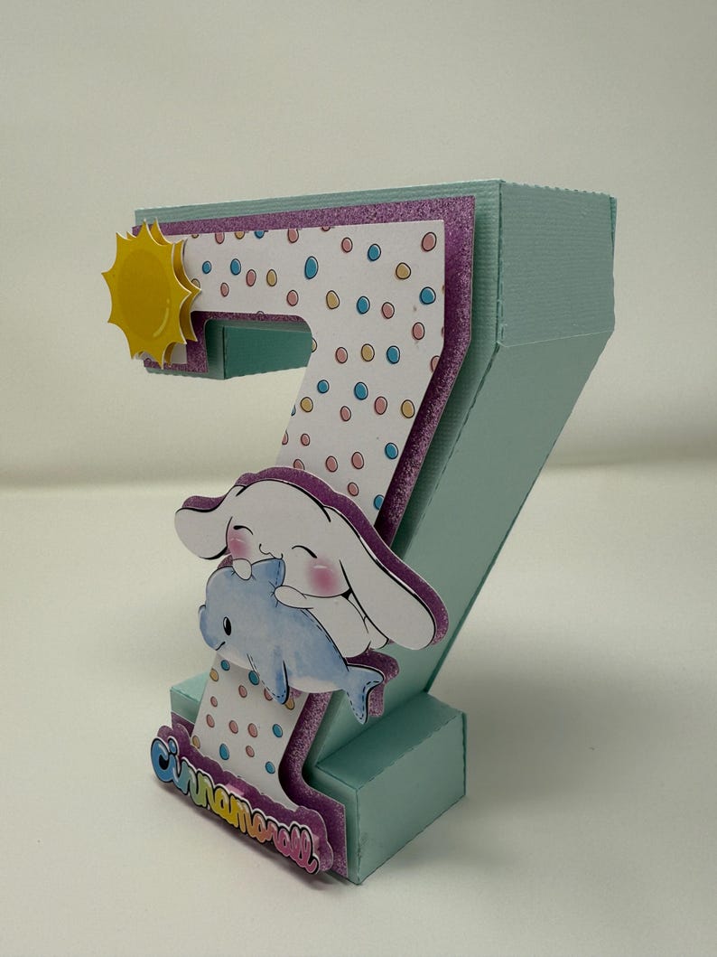 Cinnamoroll 3D Number/letter Centerpiece, Party Decor - Etsy