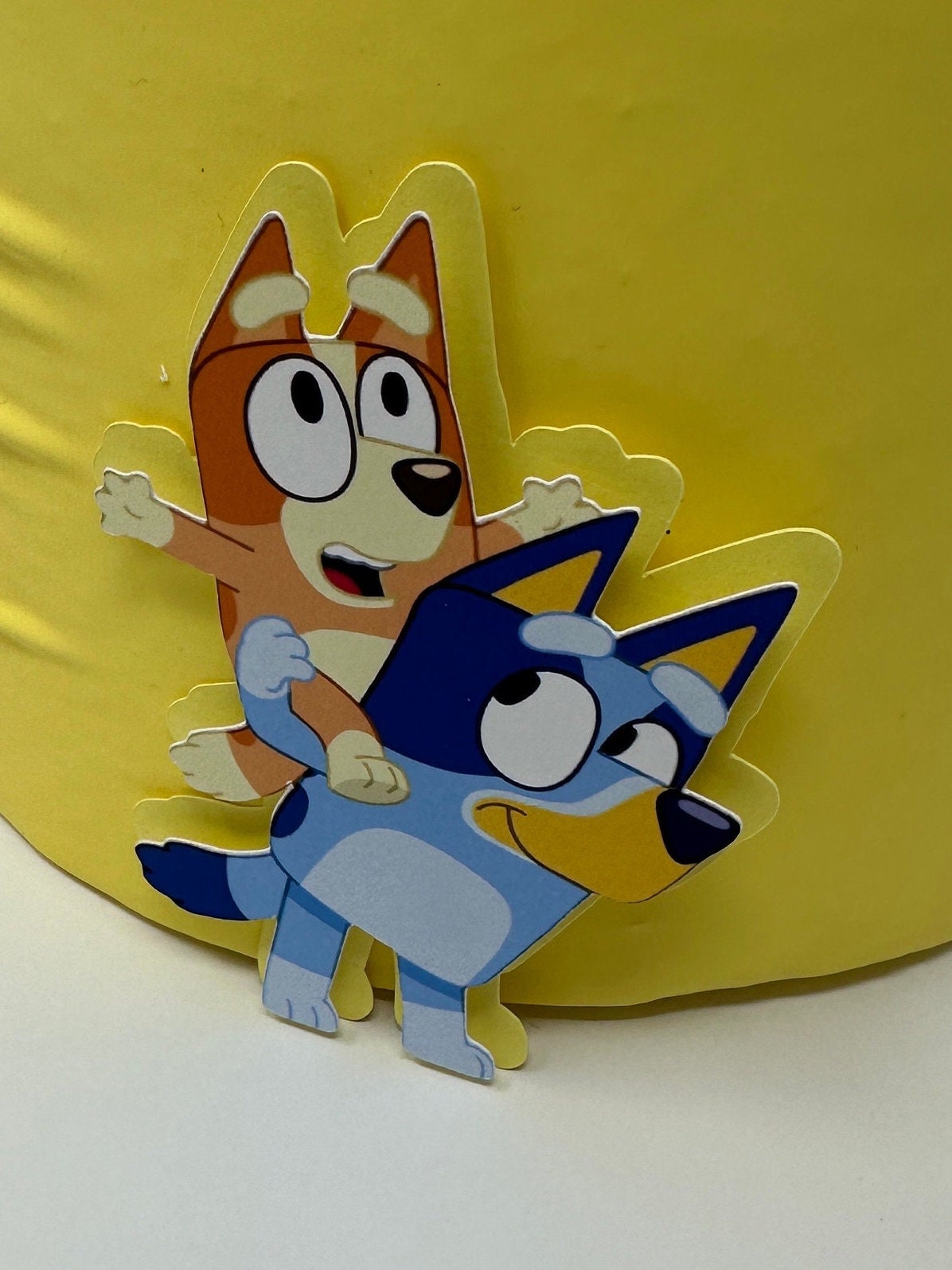 Bluey Cake Topper Blue Topper Bluey Party Bluey Birthday Invitation - Etsy