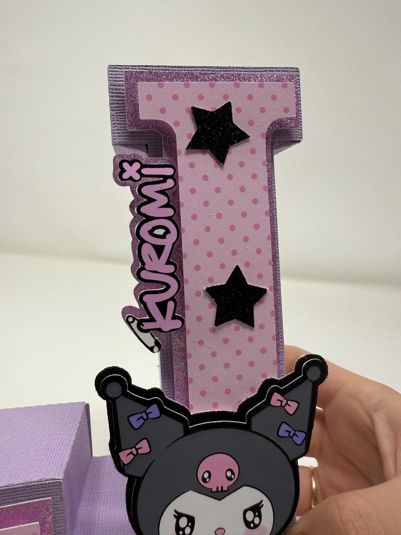 Kuromi 3D Letter, Sanrio Party Centerpiece - Etsy