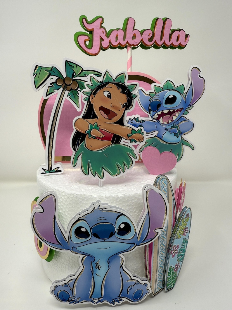 Lilo & Stitch Cake Topper: Birthday Party Decoration - Etsy