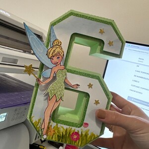 Tinker Bell 3D Number Centerpiece: Birthday Party Decor - Etsy
