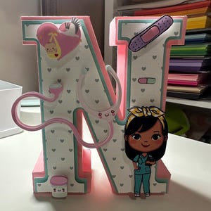 Nurse 3D Letter,nurse Graduation,nurse Apretiation,nurse Personalized ...