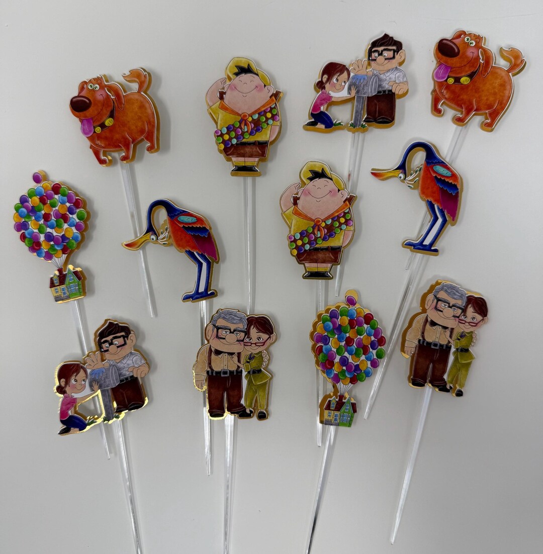 Up Cupcake Toppers - Adventure Party Decorations - Set of 12 - Etsy