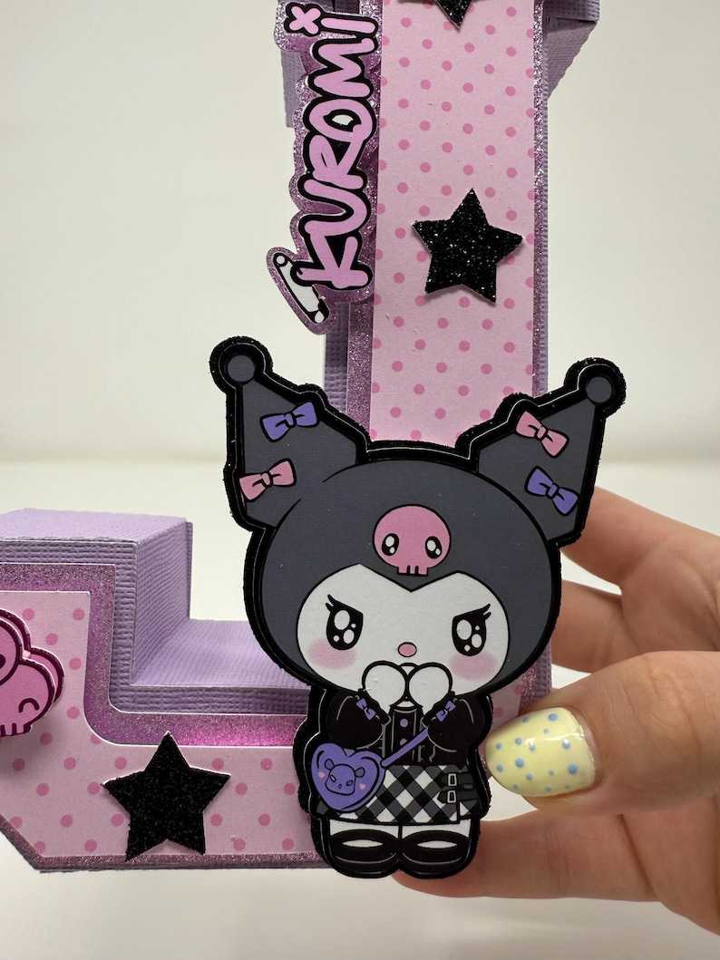 Kuromi 3D Letter, Sanrio Party Centerpiece - Etsy