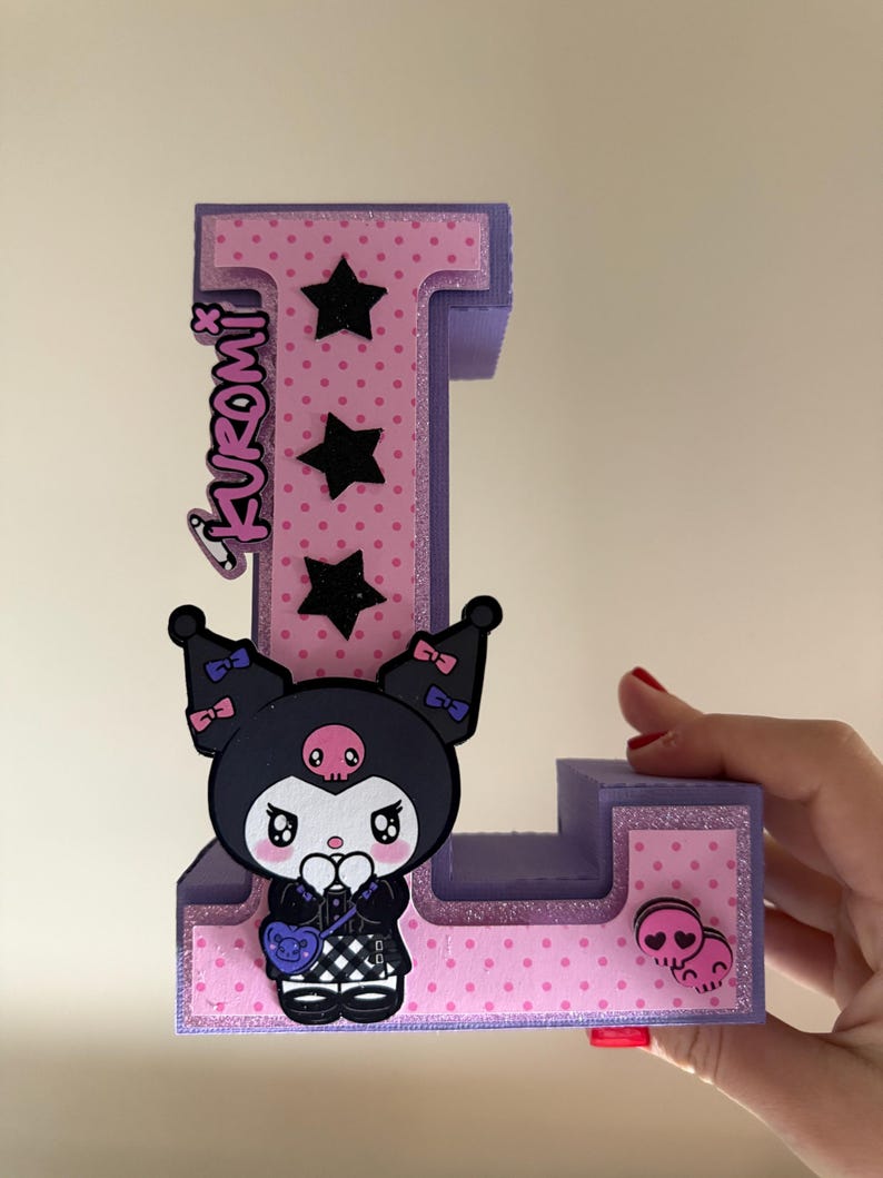 Kuromi 3D Letter, Sanrio Party Centerpiece - Etsy