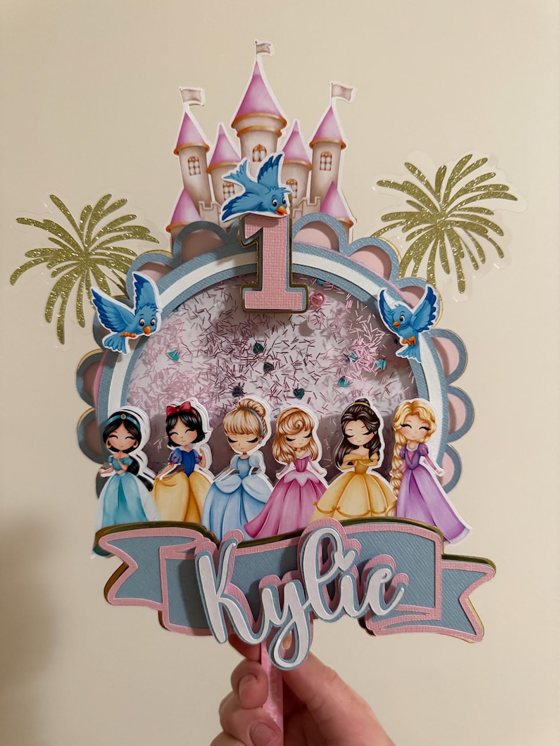 Princess Cake Topper - Princess Party Decor - Princess Birthday - Etsy