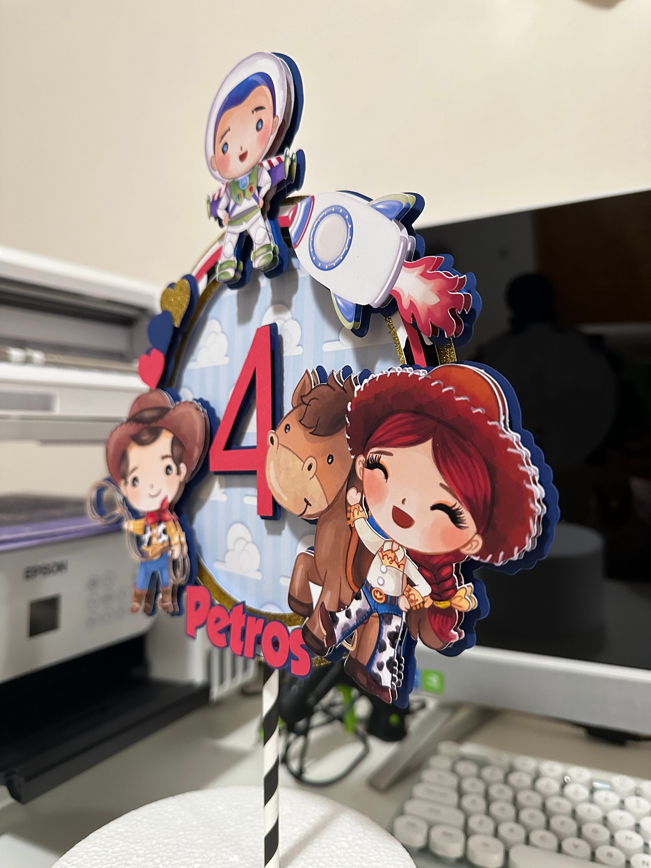 Toy Story Cake Topper Woody and Buzz Cake Topper Toy Story Birthday ...