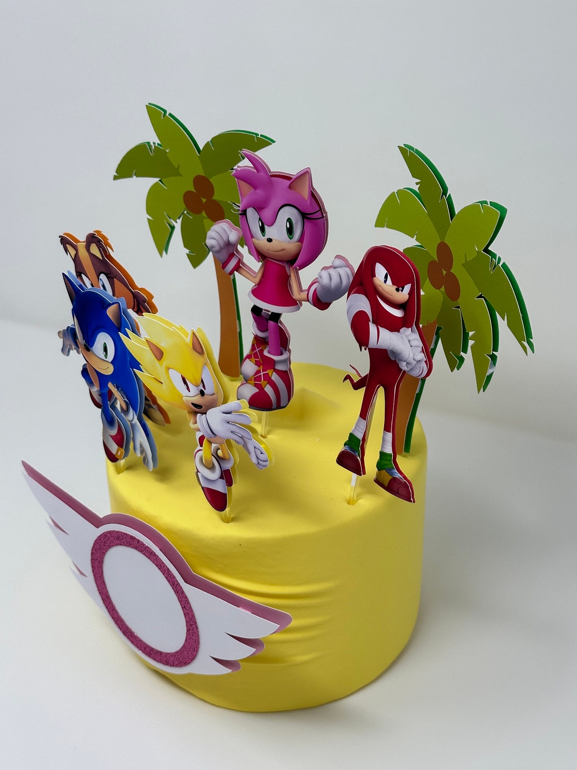 Sonic Cake Topper Amy Rose Cake Topper Sonic Birthday Sonic the ...
