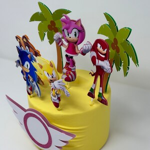 Sonic Cake Topper Amy Rose Cake Topper Sonic Birthday Sonic the ...