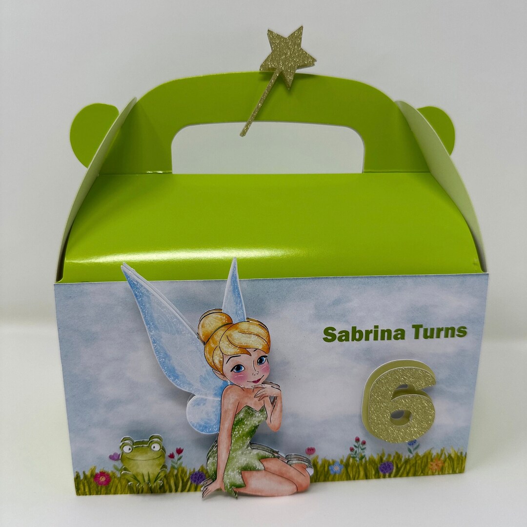 Tinker Bell Gable Boxes Tinkerbell Favor Boxes Tinker Bell Tinker Bell ...