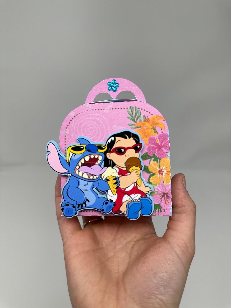 Lilo Stitch Favor Box Aloha Ohana Kilo Stitch Party Lilo Stitch ...