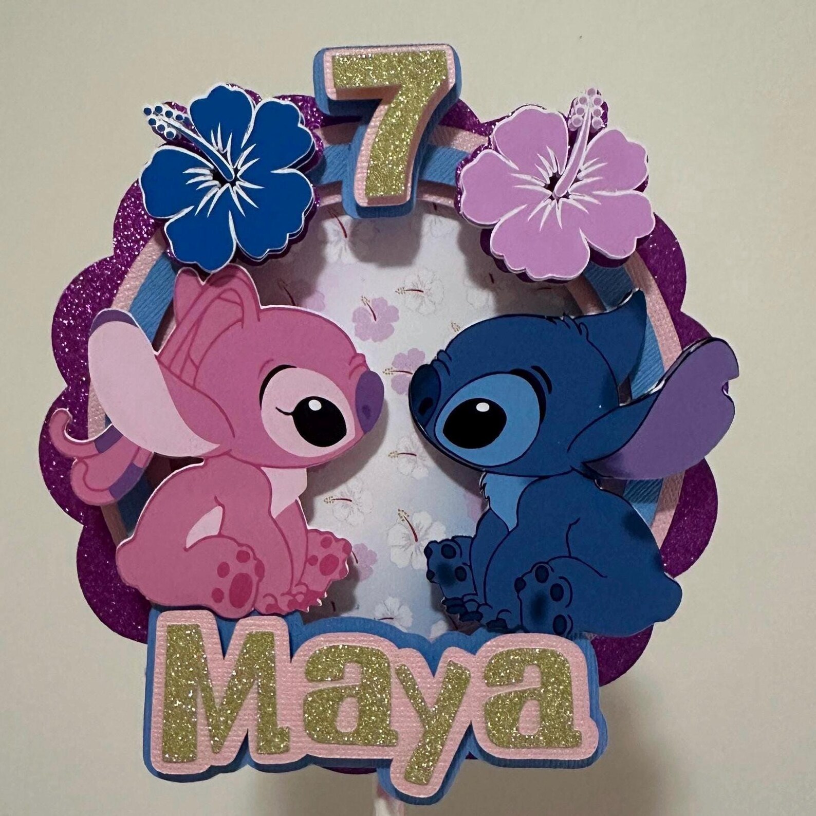 Lilo Stitch Cake Topper Stitch Cake Topper Stitch Birthday Party Etsy