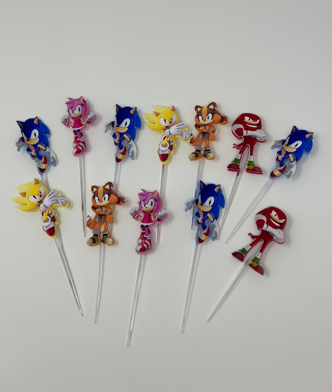 Sonic Cupcake Topper (SET OF 12) - Etsy