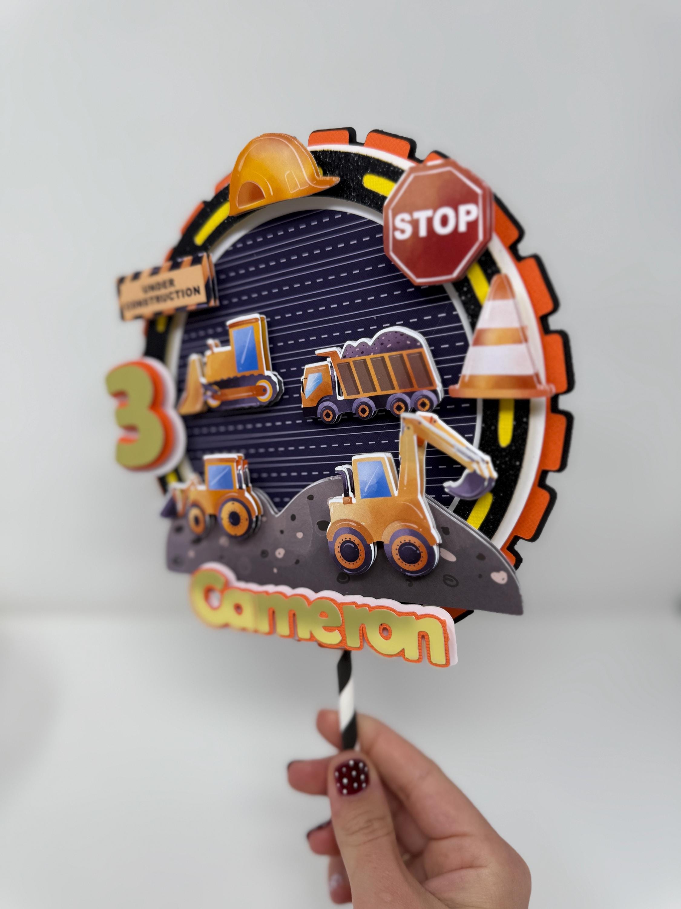Construction Cake Topper, Birthday Party Decor - Etsy