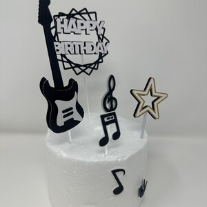 Rock and Roll Cake Topper Rock N Roll Topper Rock Party Decor Rock ...
