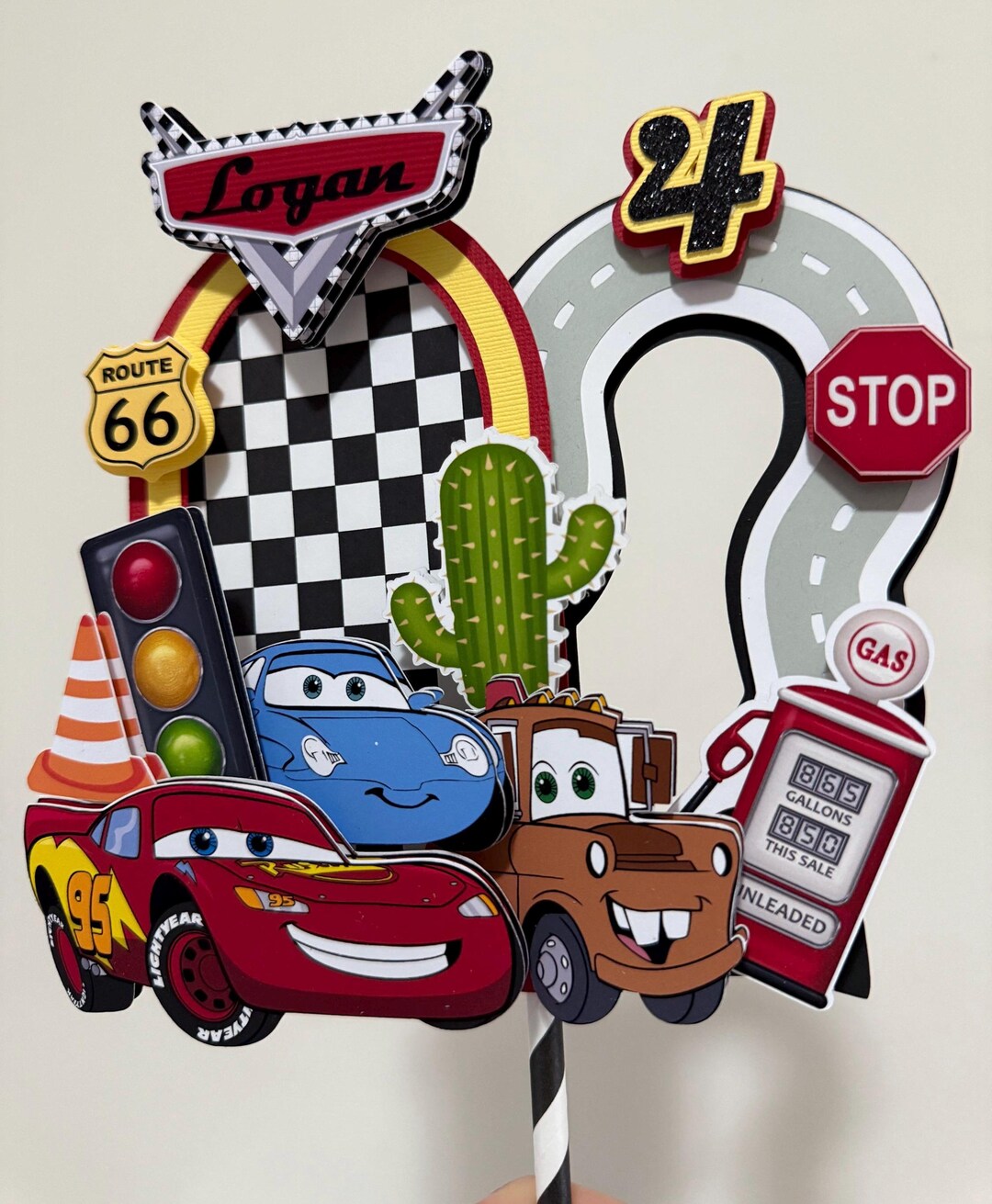 Mcqueen Cars Cake Topper: Handmade Party Decor - Etsy
