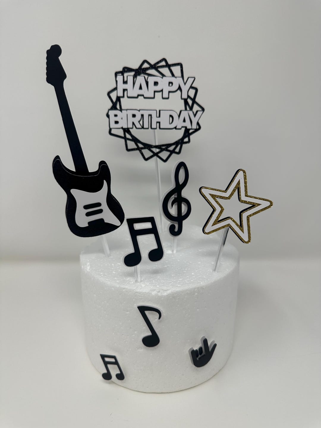 Rock and Roll Cake Topper Rock N Roll Topper Rock Party Decor Rock ...