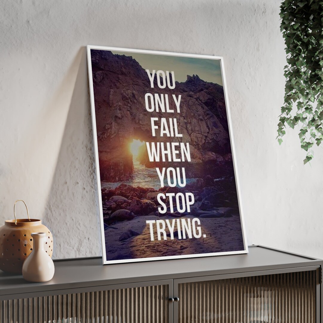 Motivational Poster Nature Background Framed Matte Poster Varyious ...