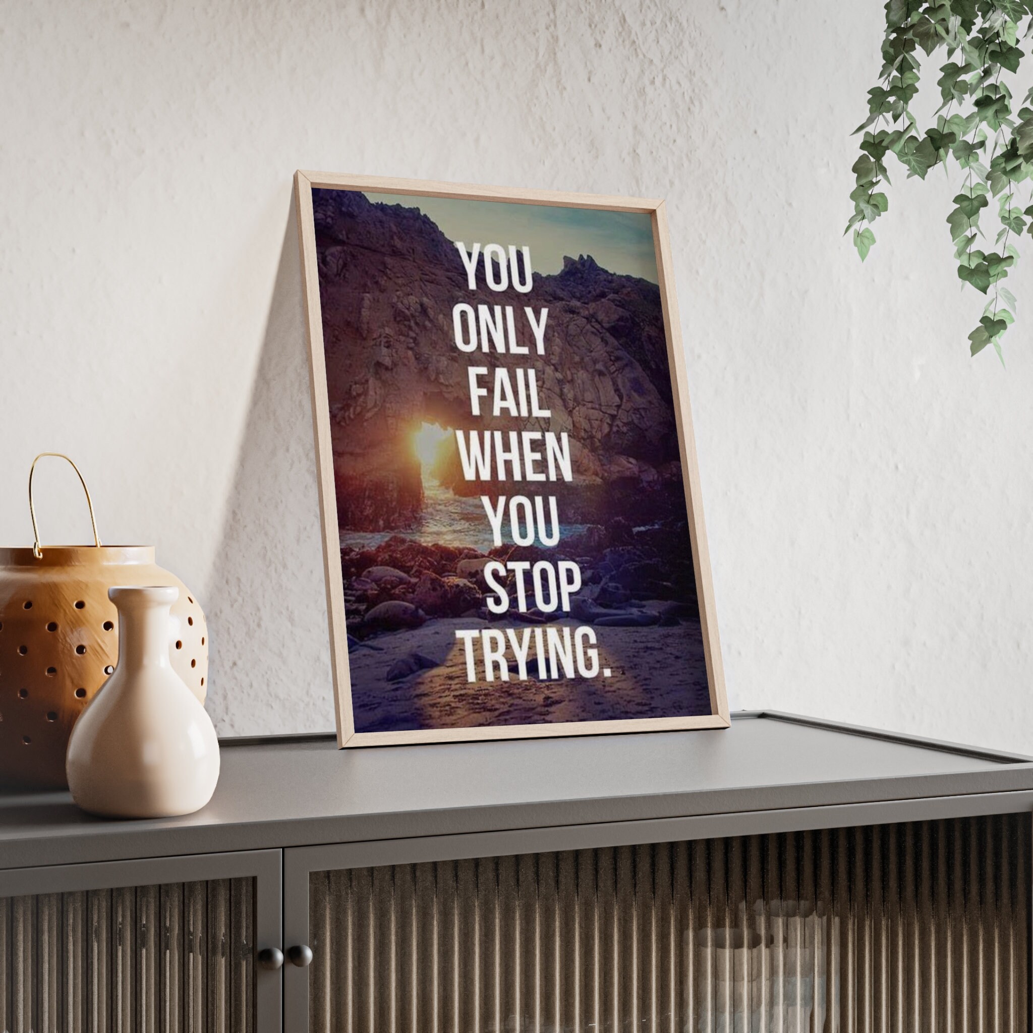 Motivational Poster Nature Background Framed Matte Poster Varyious ...