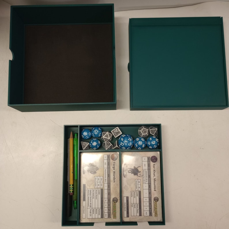 Dice Storage Tray With Token Box - Etsy