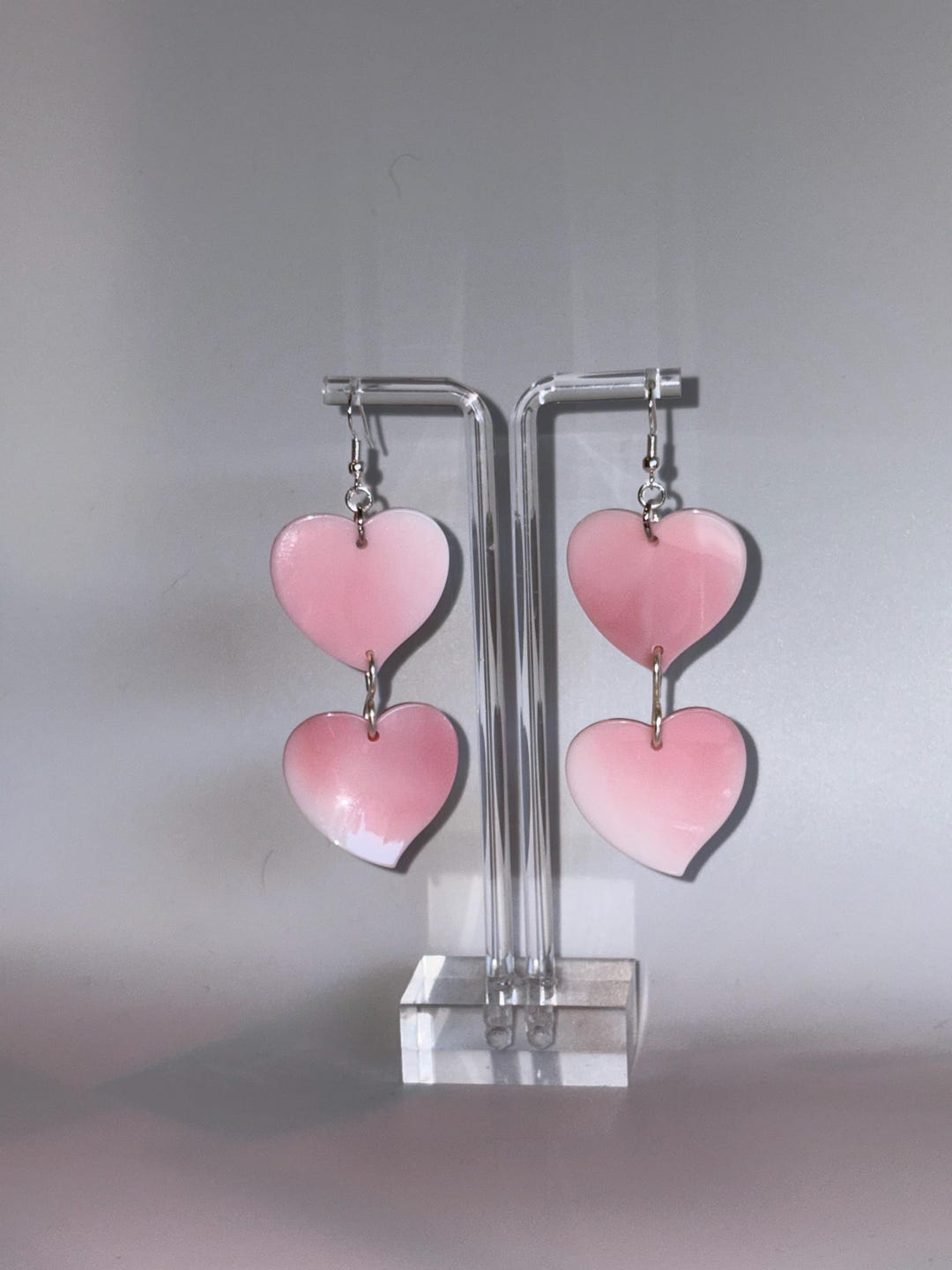Pink Conch Earrings, Native Made, Heart Shaped Earrings, Indigenous ...