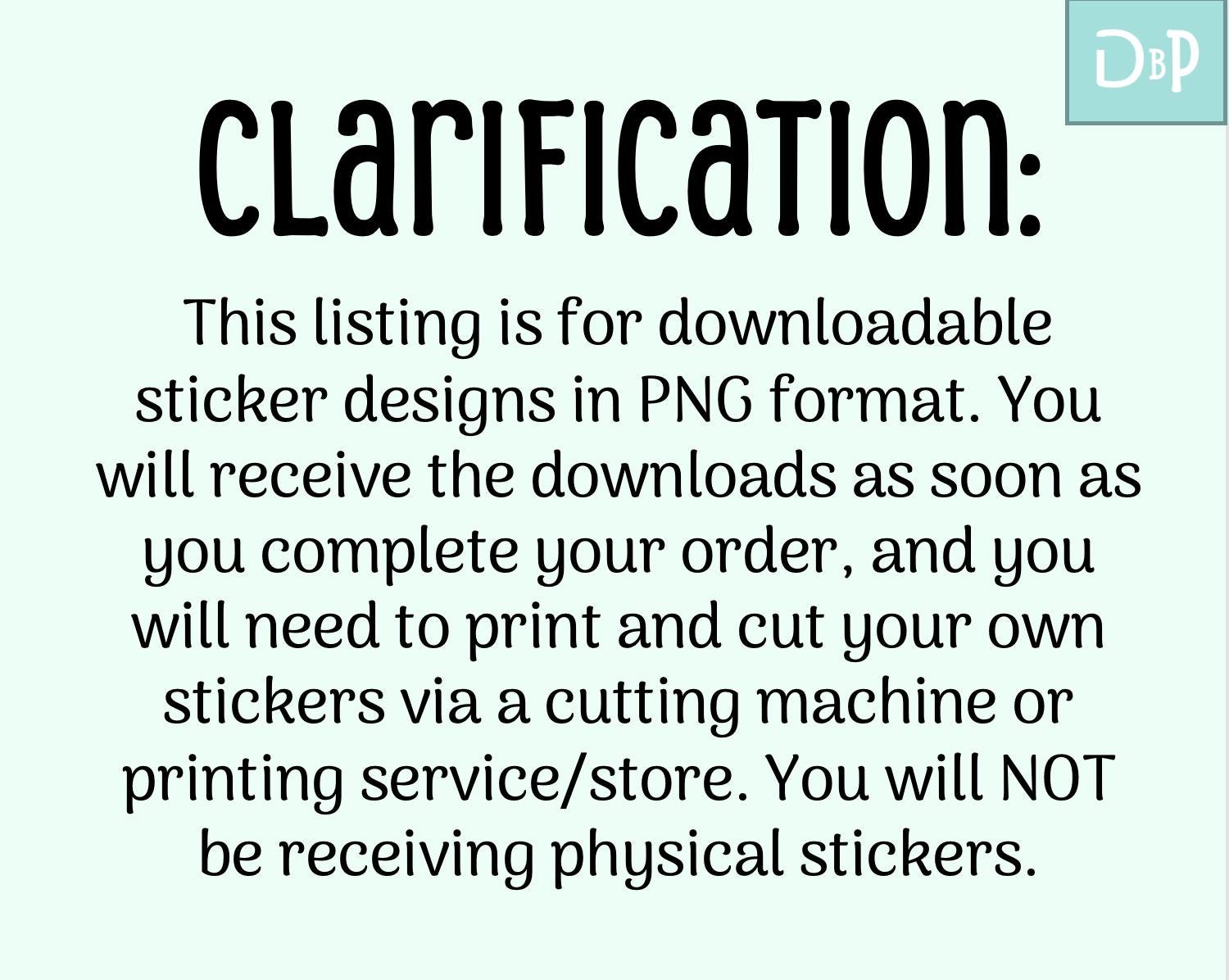 Clarinet/music Sticker Design Bundle - PNG Downloadable Designs - Etsy