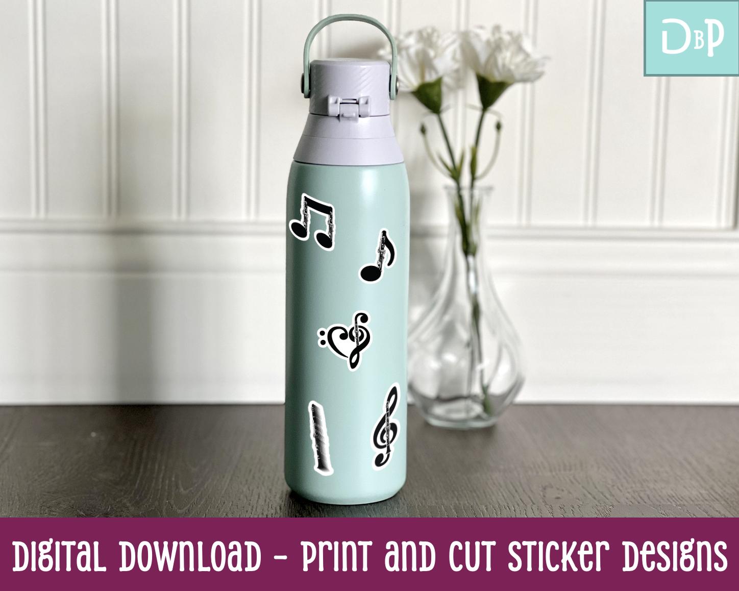 Clarinet/music Sticker Design Bundle - PNG Downloadable Designs - Etsy