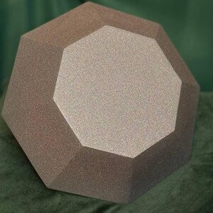 Handcrafted Decorative Sculpture Diamond Silver Color Sculpture Metal ...