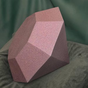 Handcrafted Decorative Sculpture Diamond Silver Color Sculpture Metal ...