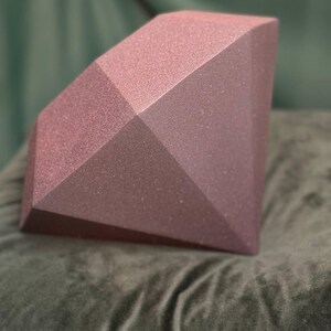 Handcrafted Decorative Sculpture Diamond Silver Color Sculpture Metal ...