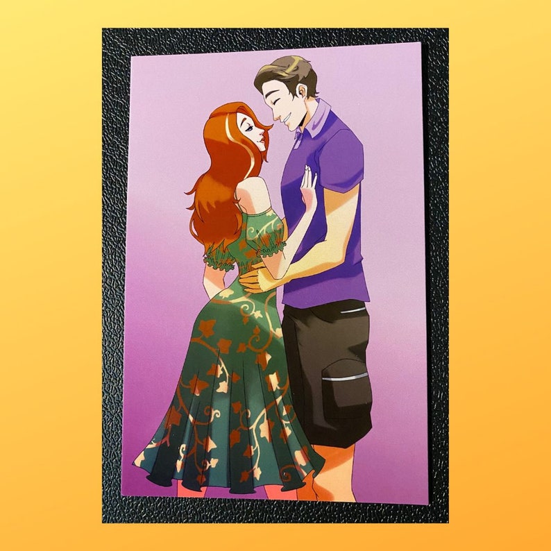 Gilded Butterfly Character Art Print - Main Couple - Etsy