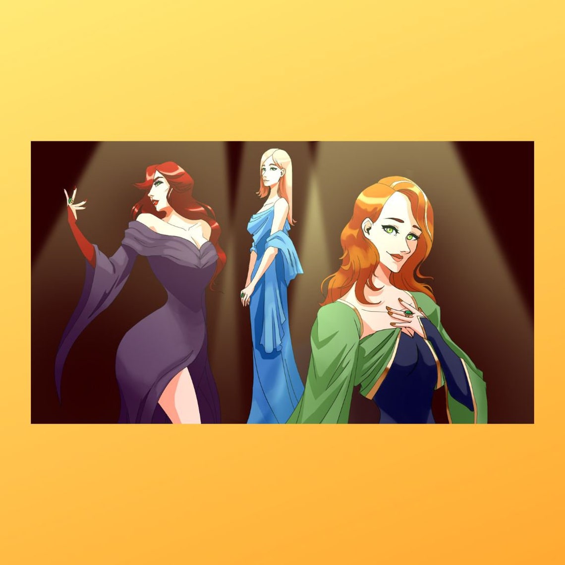 Gilded Butterfly Character Art Print - Lear Sisters - Etsy