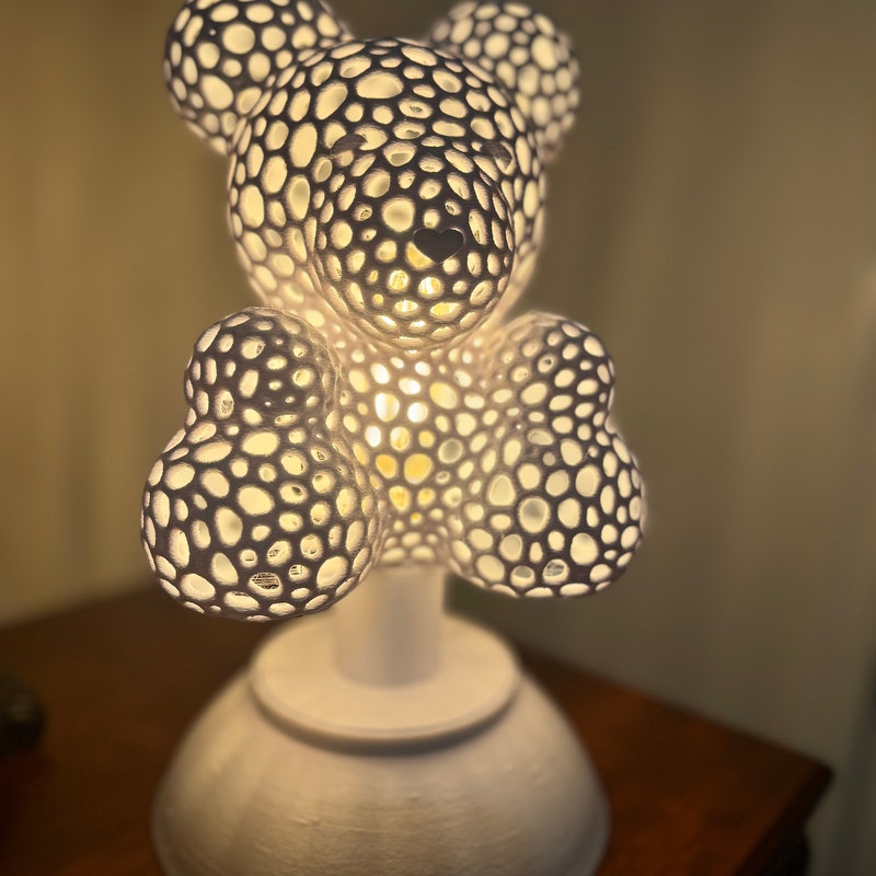 Teddy Bear Lamp - Etsy