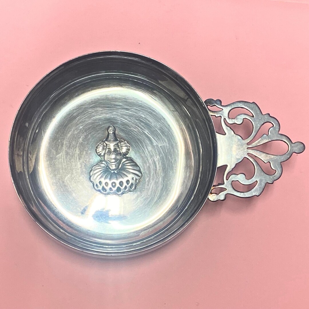 Vintage Round Lunt Silverplate With Clown Dish Tray - Etsy