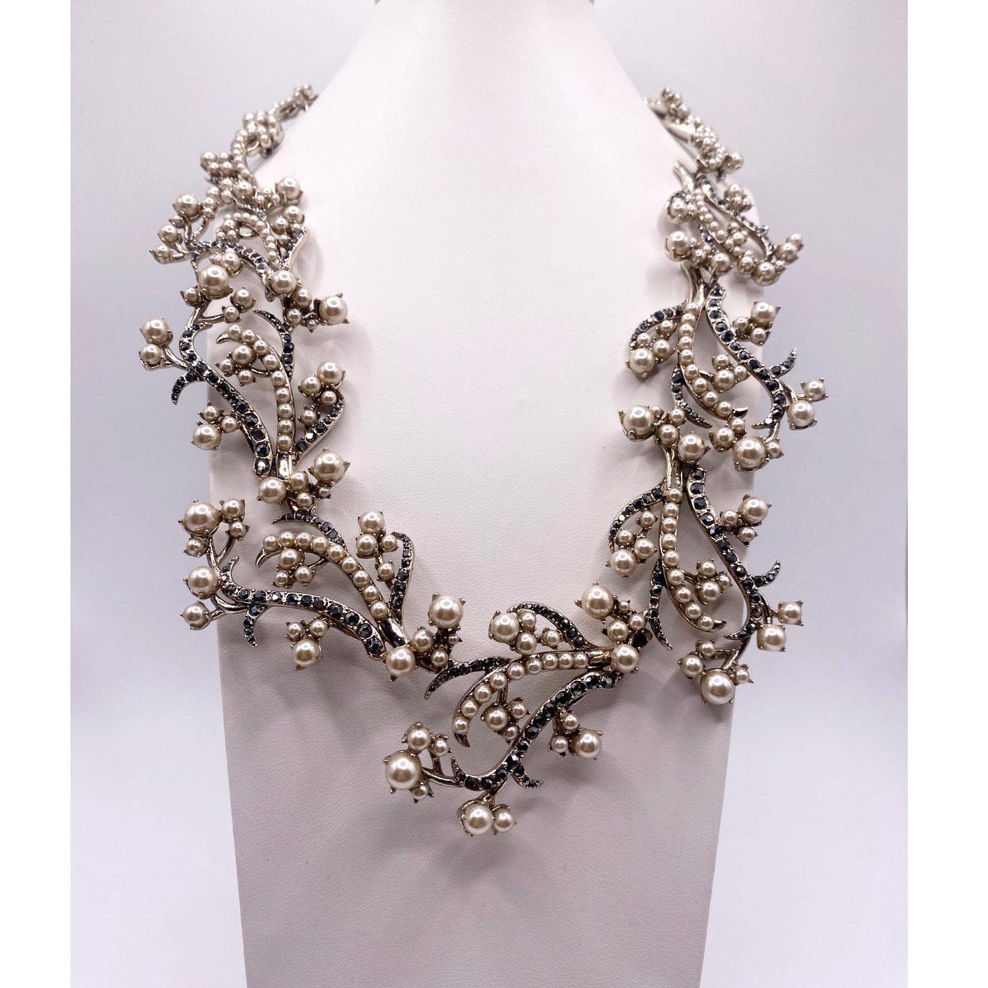Lulu Frost Pearls and Crystals Necklace - Etsy