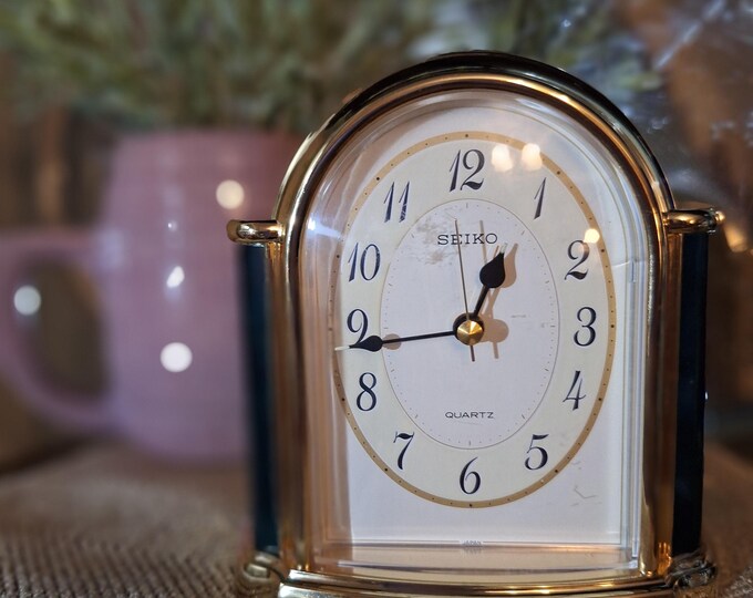 Small Vintage Seiko Quartz Alarm Clock. or for Desk/ Mantle/ Shelf ...