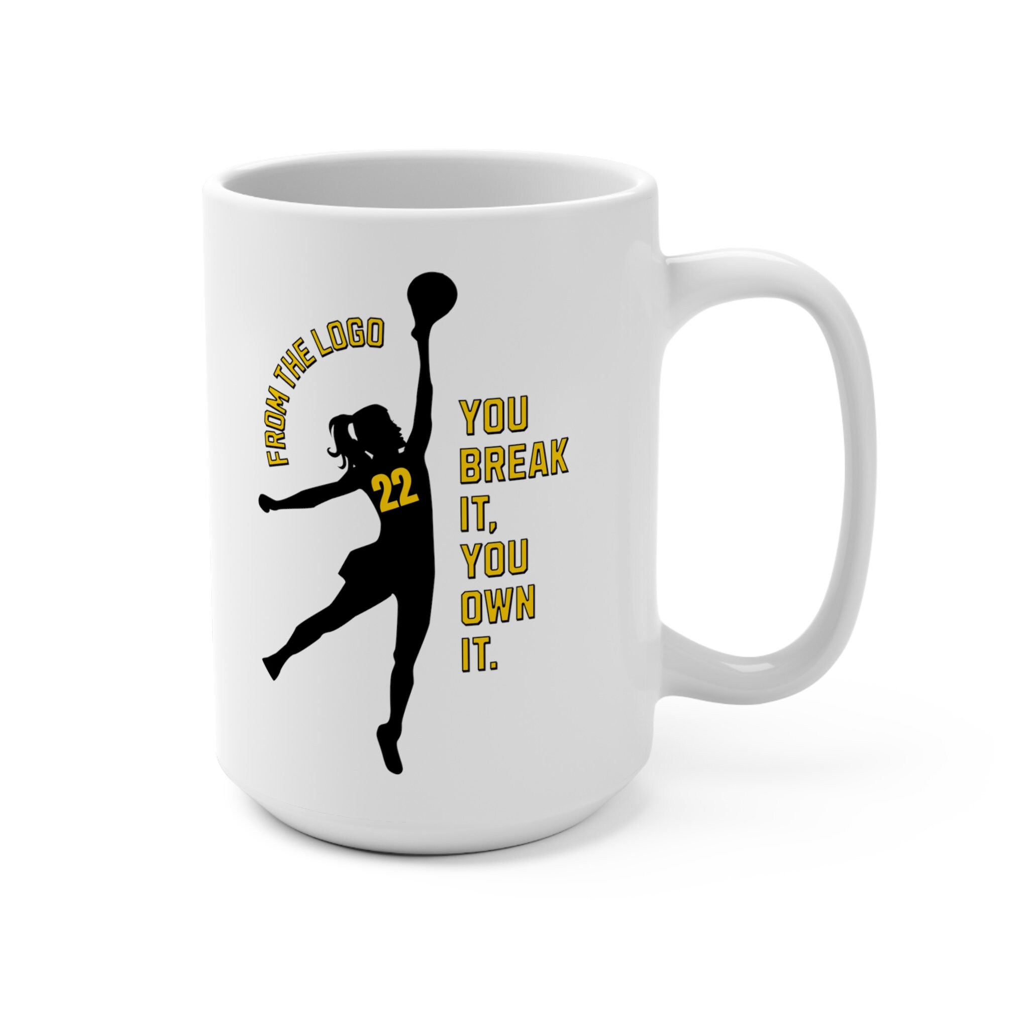 Caitlin Clark Mug From the Logo 22 , Caitlin Clark Basketball Mug ...